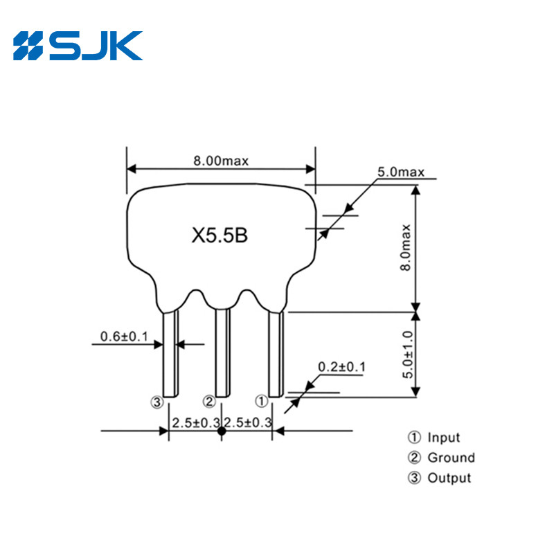 DIP Ceramic Trap With 3 Pins Ceramic Filter 3.58MHz